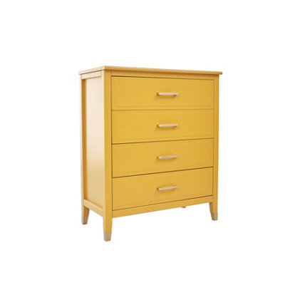 Palazzi 4 Drawer Chest of Drawers Mustard