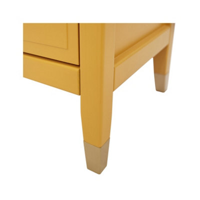Palazzi 4 Drawer Chest of Drawers Mustard