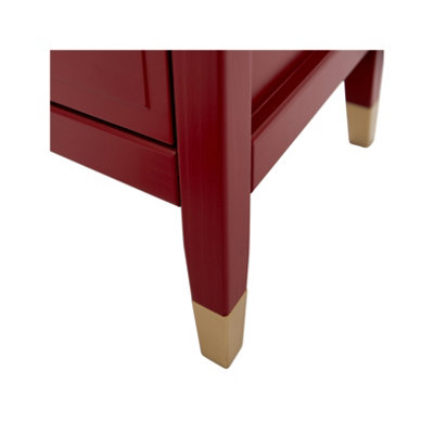 Palazzi 4 Drawer Chest of Drawers Red