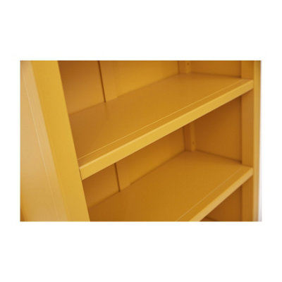Palazzi Bookcase H127 W69 D25cm - Mustard