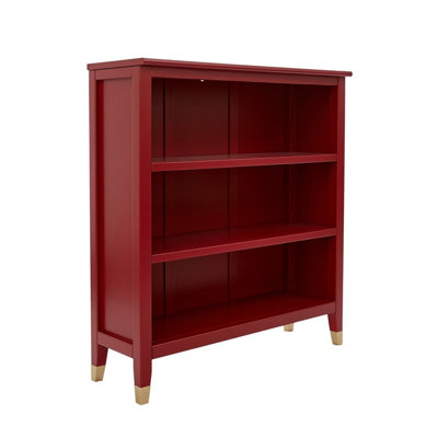 Palazzi Bookcase H97 W89 D25cm - Red | DIY at B&Q