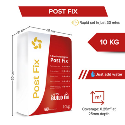 Pallet of 20kg Postfix Concrete Ready Mixed x70 Bags by Laeto Build It