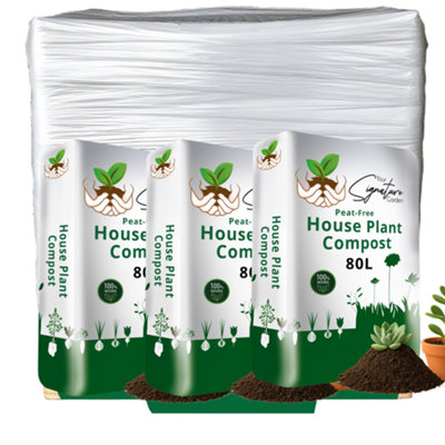 Pallet of Houseplant Compost x80 60L Bags by Laeto Your Signature Garden