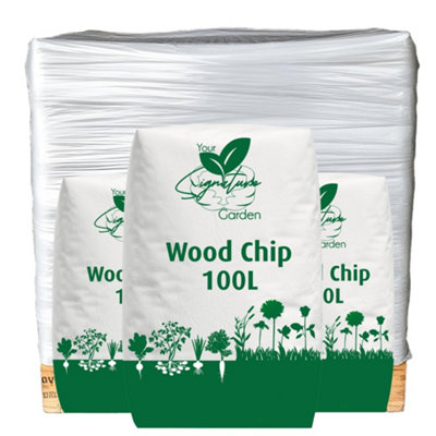 Pallet Wood Chips x40 Bags of 100L by Laeto Your Signature Garden