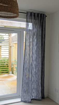 Palma Denim Blue Linen Blend Wave Panel