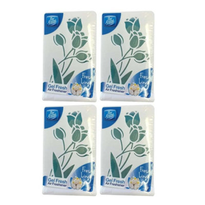 Pan Aroma Gel Fresh Air Freshener Fresh Linen 150g x 4