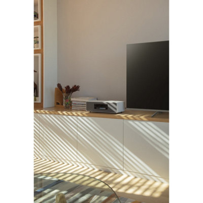 Panasonic SC-DM502E-W Premium Stereo System with Bluetooth Connection ...