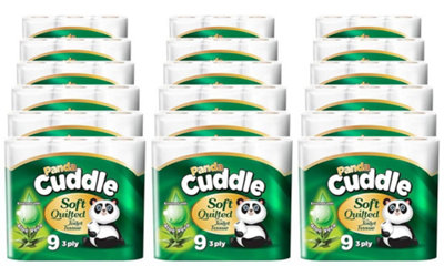 Panda Cuddle AloeVera Quilted Toilet Roll (9 Rolls)
