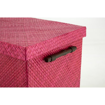Pandanus Pink Storage Boxes - Set of 5