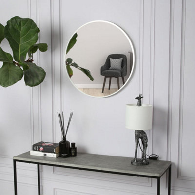 Pandora - Round Wall Mirror - 60x60 cm (Silver) | DIY at B&Q
