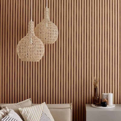 Buy Panel Company Vox Linerio SLine Natural Slat Panel | DIY at B&Q