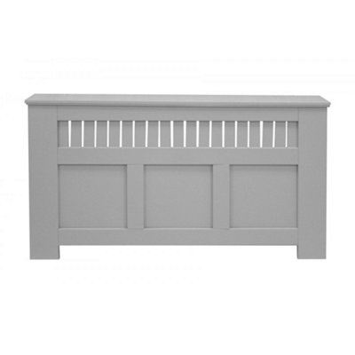 Panel Grill French Grey Painted Radiator Cover - Large | DIY at B&Q
