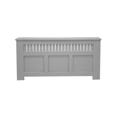 Panel Grill French Grey Painted Radiator Cover - XL | DIY at B&Q