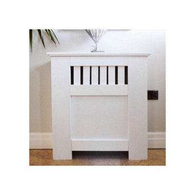 Panel Grill White Painted Radiator Cover - Mini | DIY at B&Q