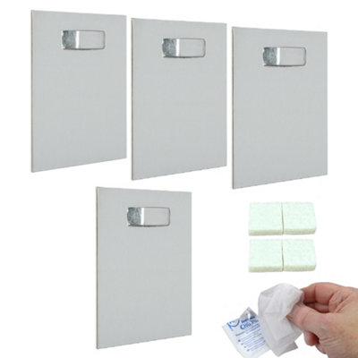 Panel Hanging Plates Easy Level 80mm x 80mm Pack of 4 Self Adhesive ...
