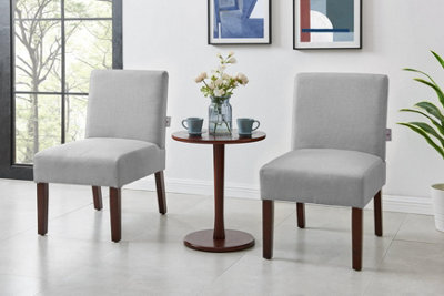 Paola 2 Chairs & Side Table Set - Grey