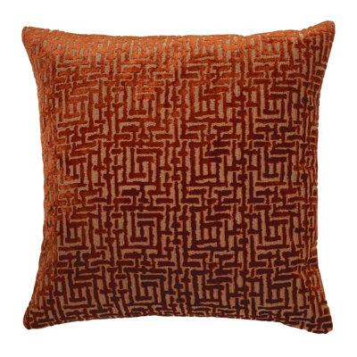 Paoletti Delphi Velvet Jacquard Feather Rich Cushion