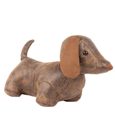 Paoletti Dexter Faux Leather Novelty Doorstop | DIY at B&Q