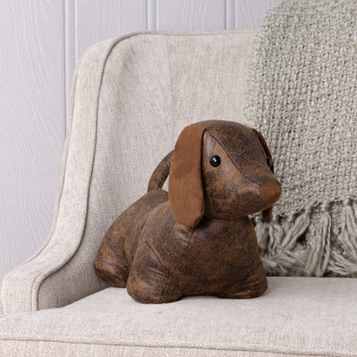 Paoletti Dexter Faux Leather Novelty Doorstop
