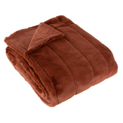 Paoletti Empress Large Faux Fur Throw