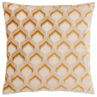 Paoletti Ledbury Velvet Jacquard Feather Rich Cushion