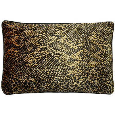 Paoletti Python Snake Skin Piped Cushion Cover | DIY at B&Q