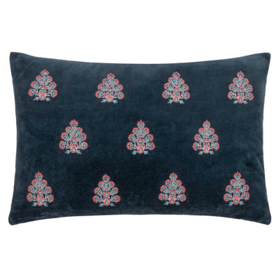Paoletti Rennes Embroidered Feather Rich Cushion