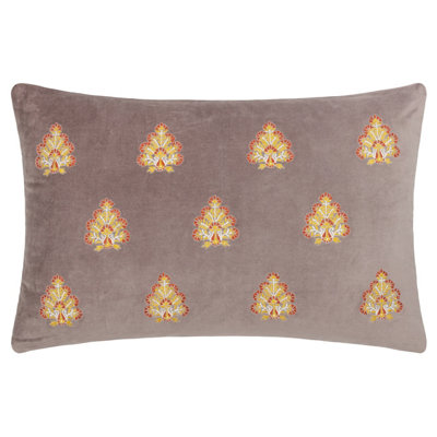 Paoletti Rennes Embroidered Feather Rich Cushion