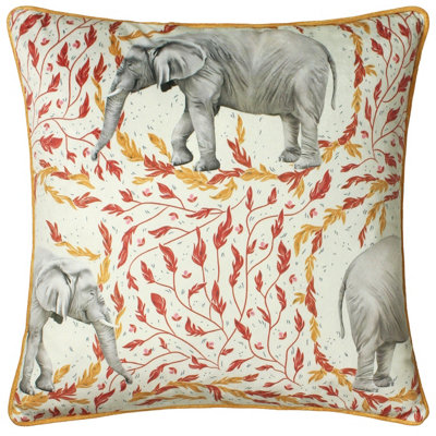 Paoletti Samui Elephant Piped Cushion Cover | DIY at B&Q