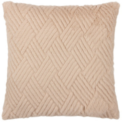 Paoletti Sonnet Cut Faux Fur Feather Rich Cushion