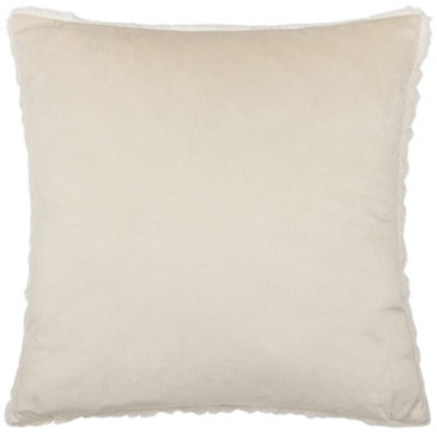Paoletti Sonnet Cut Faux Fur Feather Rich Cushion