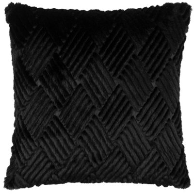 Paoletti Sonnet Cut Faux Fur Feather Rich Cushion