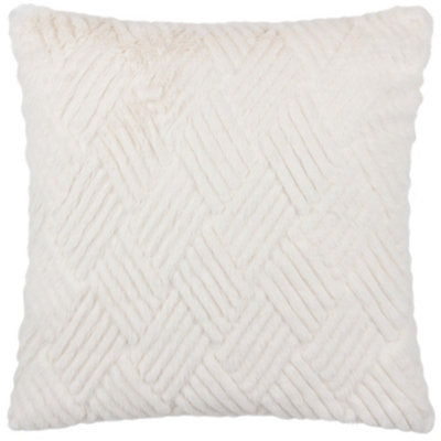 Paoletti Sonnet Cut Faux Fur Feather Rich Cushion