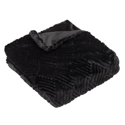 Paoletti Sonnet Cut Faux Fur Throw