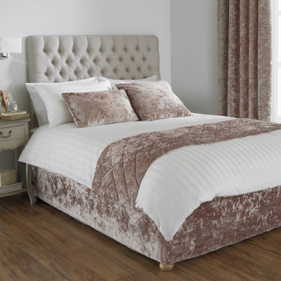 Buy Paoletti Verona Crushed Velvet Bed Wrap at B&Q