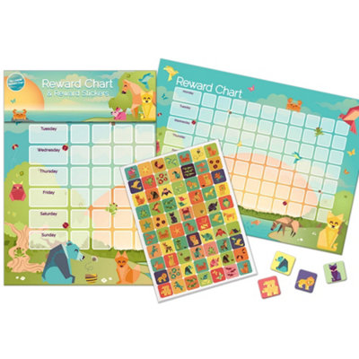 Paper Projects Origami Friends A3 Reward Sticker Chart Multicoloured ...