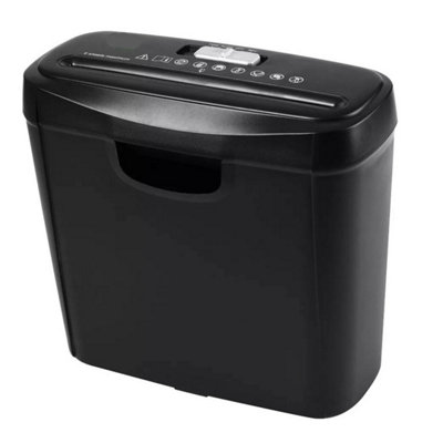 Paper Shredder Strip Cut for Home Office Electric 6 A4 Sheets 10 Litre Bin