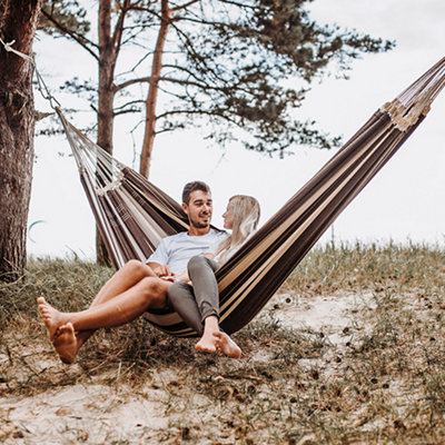 Paradiso Family Sized Garden Hammock - Café