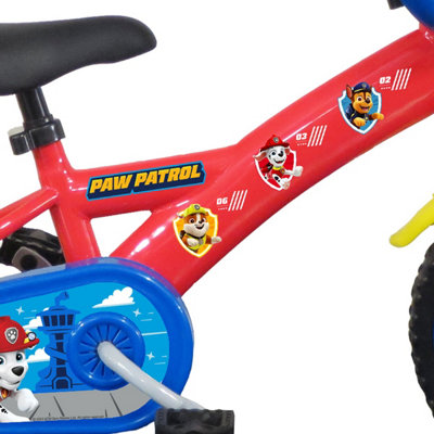 Paramount Paw Patrol 12" Children's Bicycle with Training Wheels
