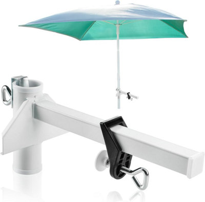 Parasol balcony stand - Parasol stand for wide balcony railings, walls ...