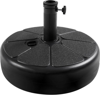 Parasol base for 40mm parasol pole, can be filled with 22L of water or ...