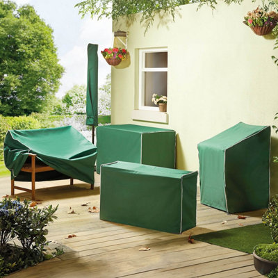 Parasol Cover Green - 100% Weatherproof 300D PVC-Coated Polyester - UV ...