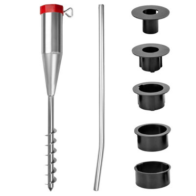 Parasol stand, base, screw-in ground socket, 25-55 mm adapter ...