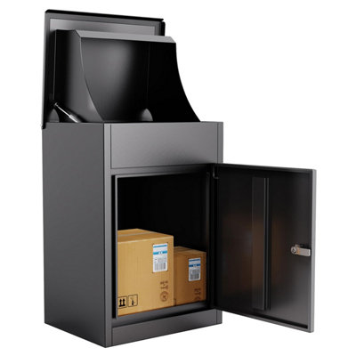 Parcel Drop Boxes for Outside, Lockable Wall Mount Mailbox for House ...