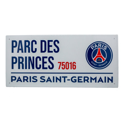 Paris Saint Germain FC Parc Des Princes 75016 Street Sign Plaque White ...
