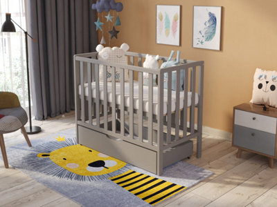 Paris space saver cot 100x50cm with drawer & Microfiber Quilted mattress