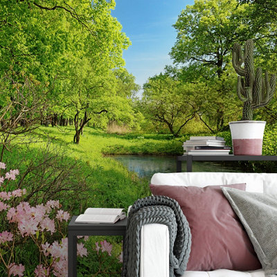 Park in the Spring Mural - 384x260cm - 5408-8 | DIY at B&Q
