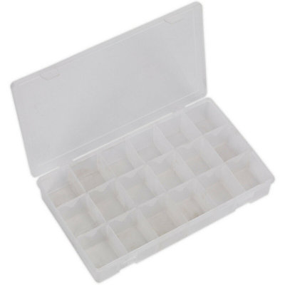 Partitioned Assortment Box - 12 Removeable Dividers - Up To 18 ...