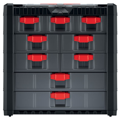 Parts Storage Organiser with Drawers Compartment Cabinet Screws Carry ...