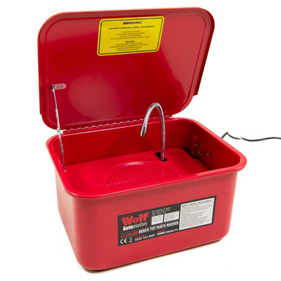 PARTS WASHER WOLF 3.5 GALLON (16L) BENCH TOP PORTABLE CLEANING ...